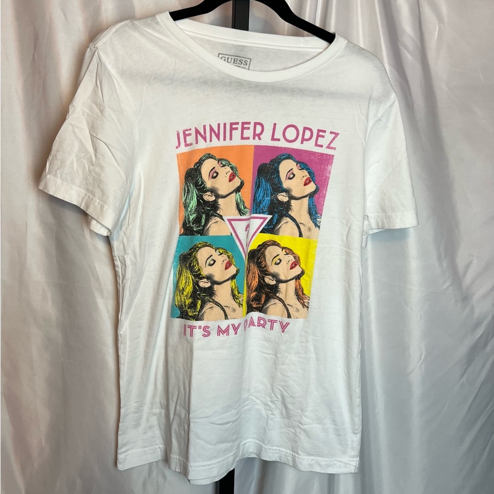 Guess X Jennifer Lopez It's My Party Tour T-Shirt, Si… - Gem